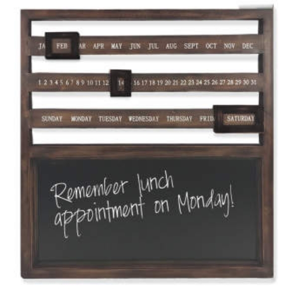 Accents | Vintage Style Wooden Sliding Calendar Chalkboard | Poshmark